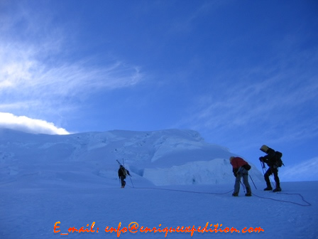Nevado Copa Chopicalqui Huascaran Sur Ascensión Cordillera Blanca Peru ...