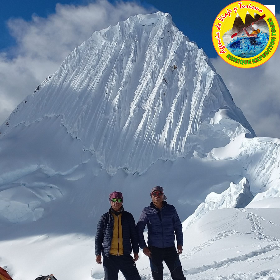 Climbing in the South American Andes Mount Alpamayo, Perú