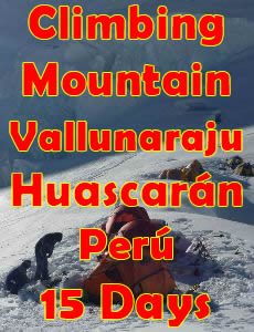 Climbing Route – Nevado Huascaran – Cordillera Blanca, Peru